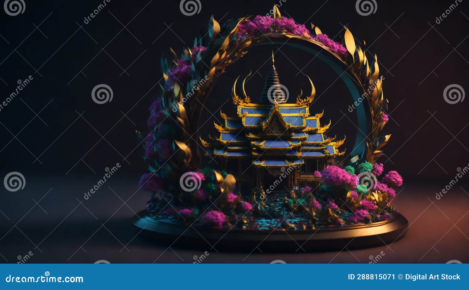 Stunning Model of the Temple is Placed Gracefully within a Large ...