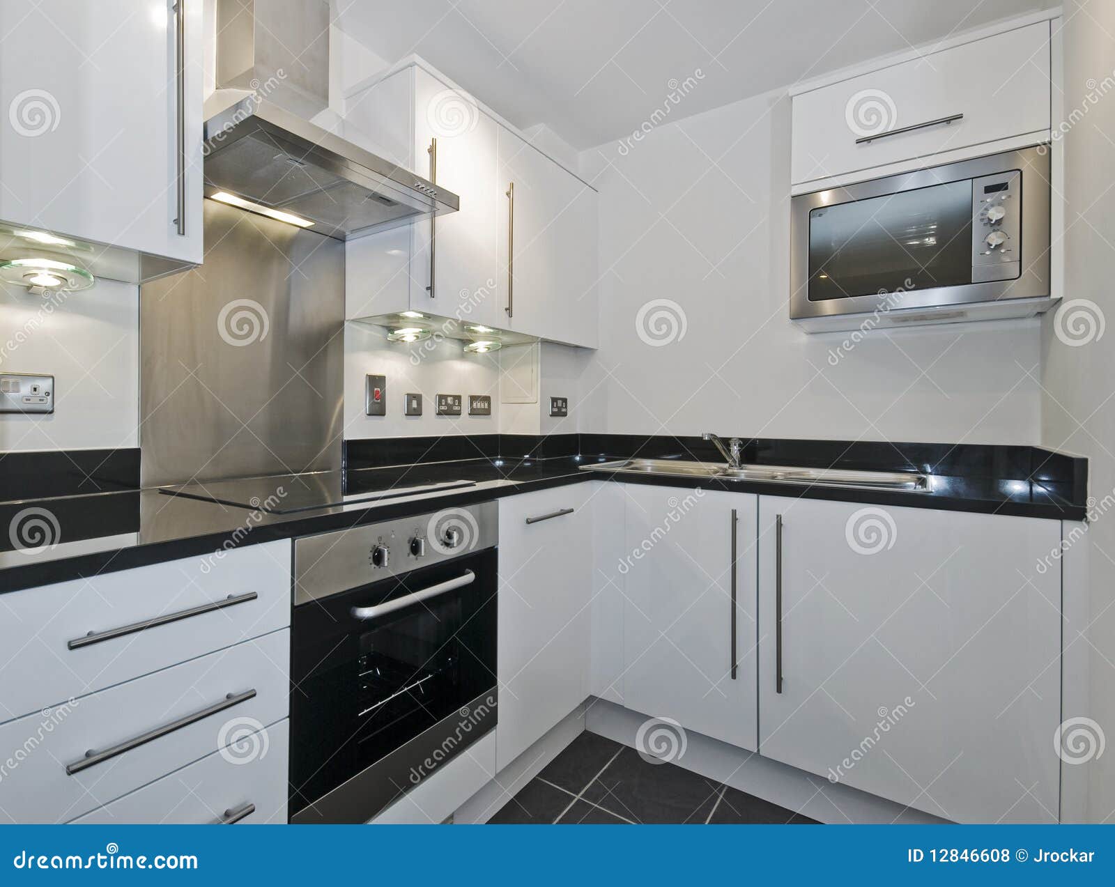 Stunning modern kitche stock photo. Image of indoor, interior - 12846608