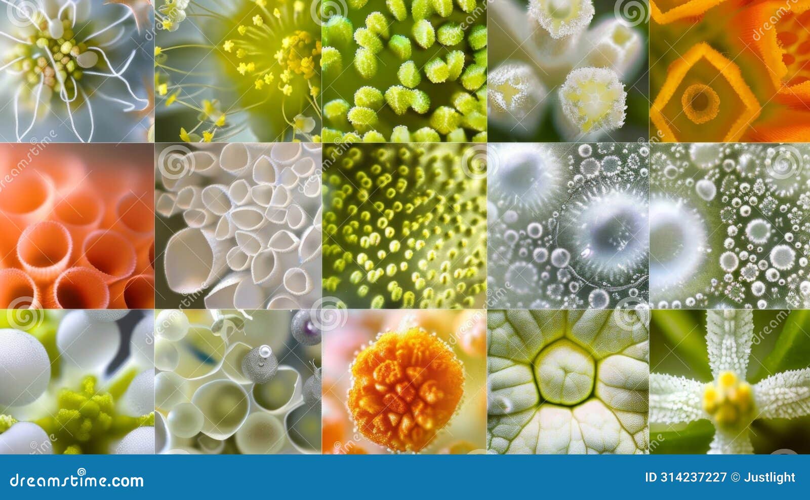 Microscopic Images Of Various Cell Types Grown In A Lab Using ...