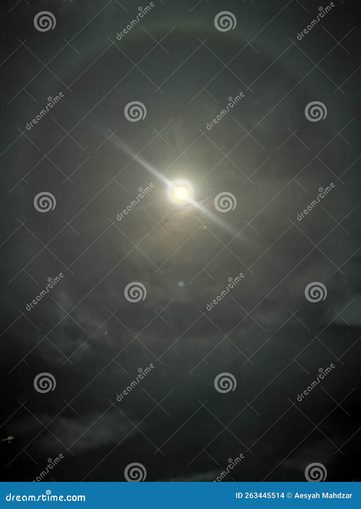 Stunning Moonlight View stock photo. Image of screenshot - 263445514
