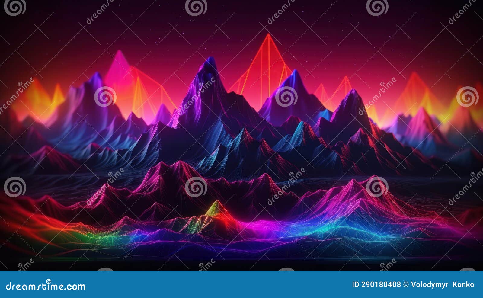 A Stunning Mountain Range Captured through Computer-generated Imagery ...