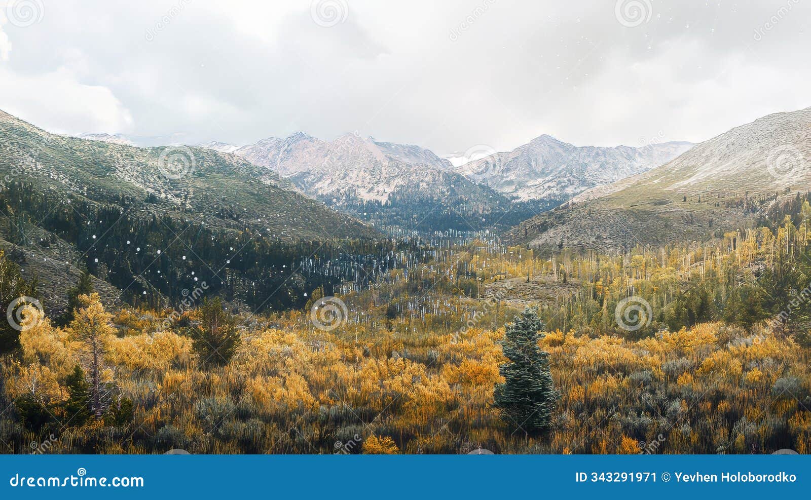 Stunning Mountainous Ecosystem Showcasing Biodiversity Alongside ...