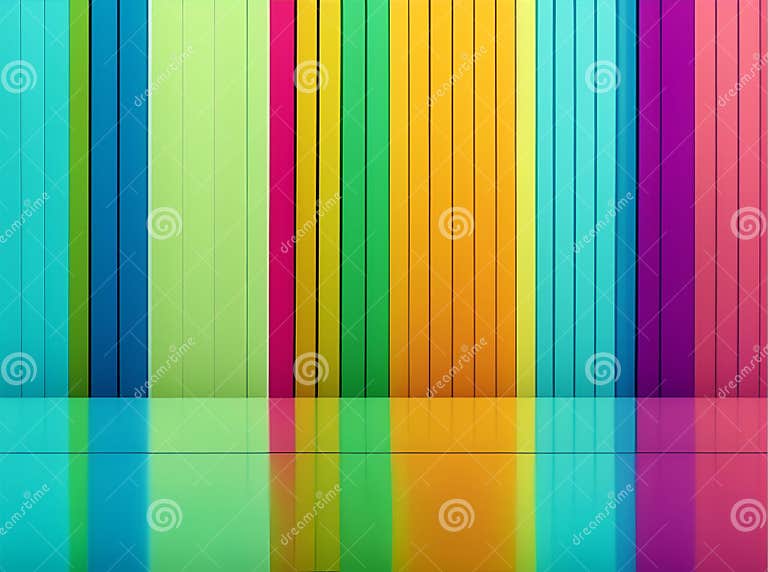 Stunning Multi Colored Layers on Wall, Abstract CYMK Colors Stock ...