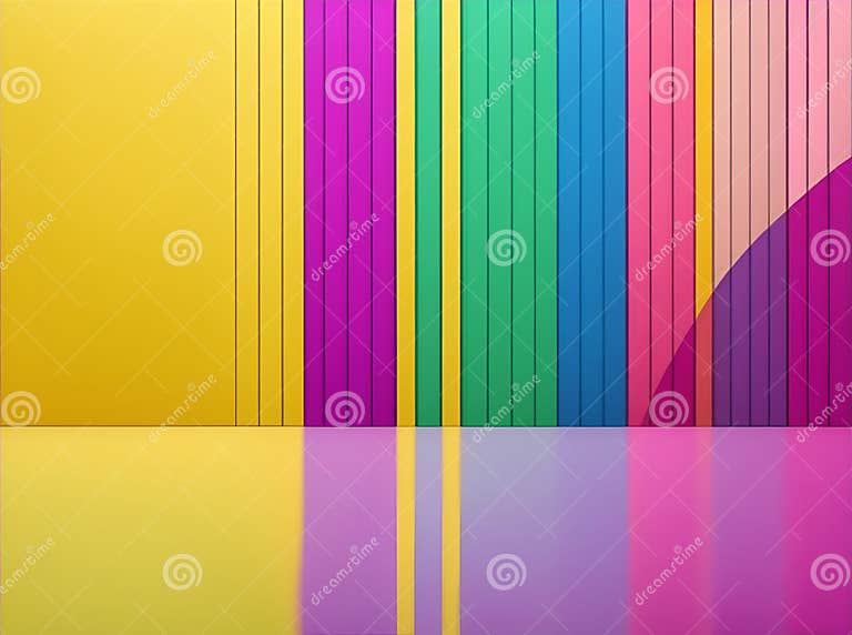 Stunning Multi Colored Layers on Wall, Abstract CYMK Colors Stock Photo ...
