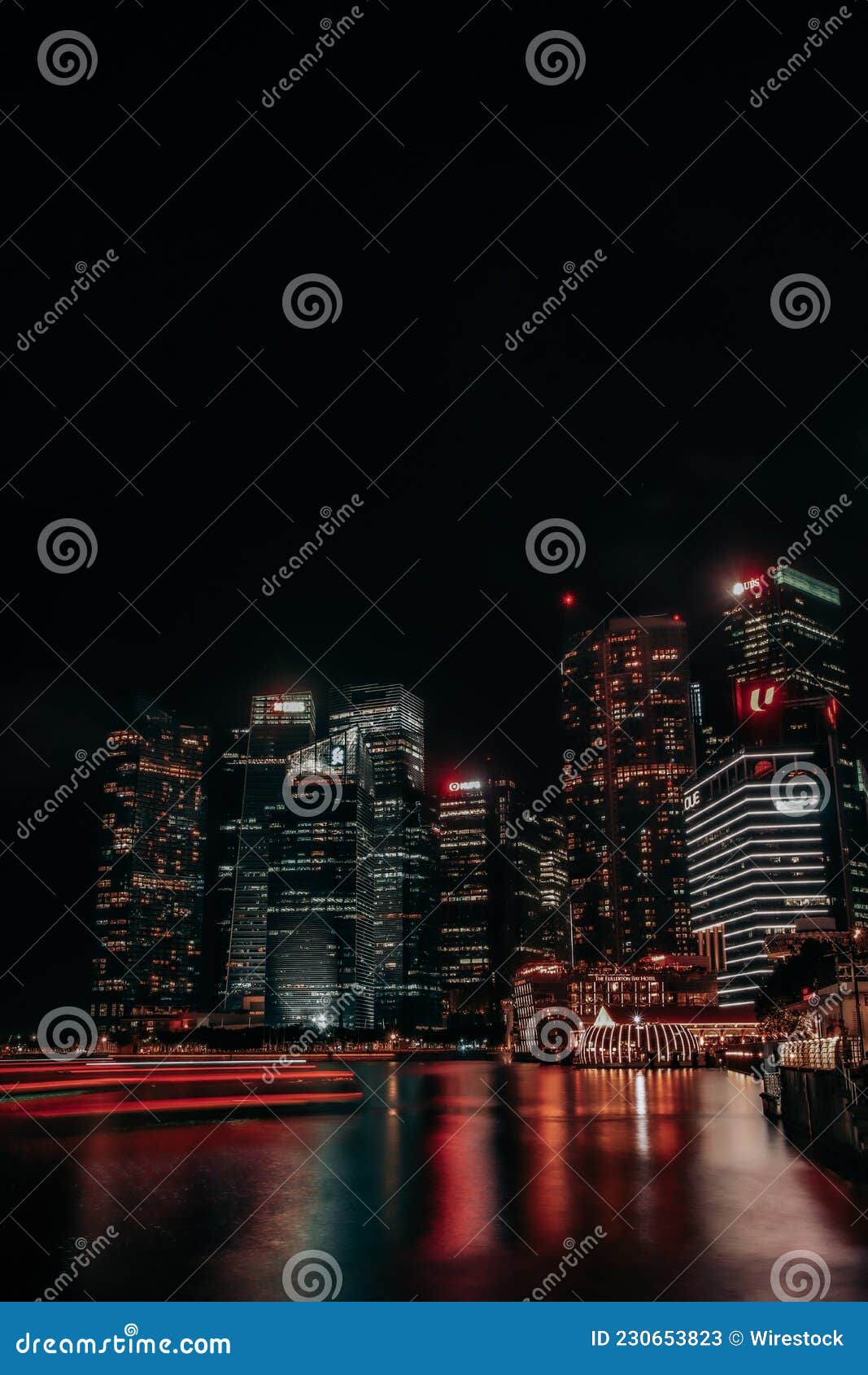 Stunning Night View of a Modern City Editorial Stock Photo - Image of ...
