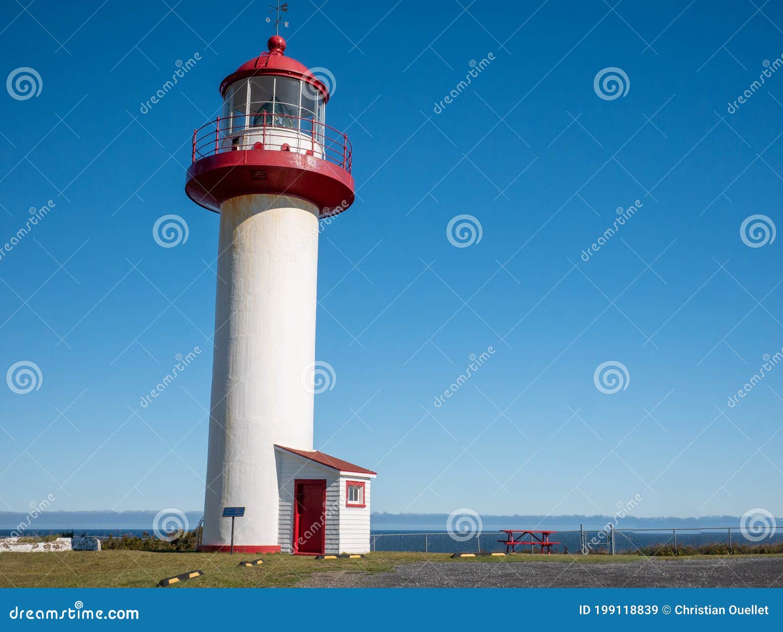 Stunning Old Lighthouse with a Blue Sky As a Background Stock Image ...