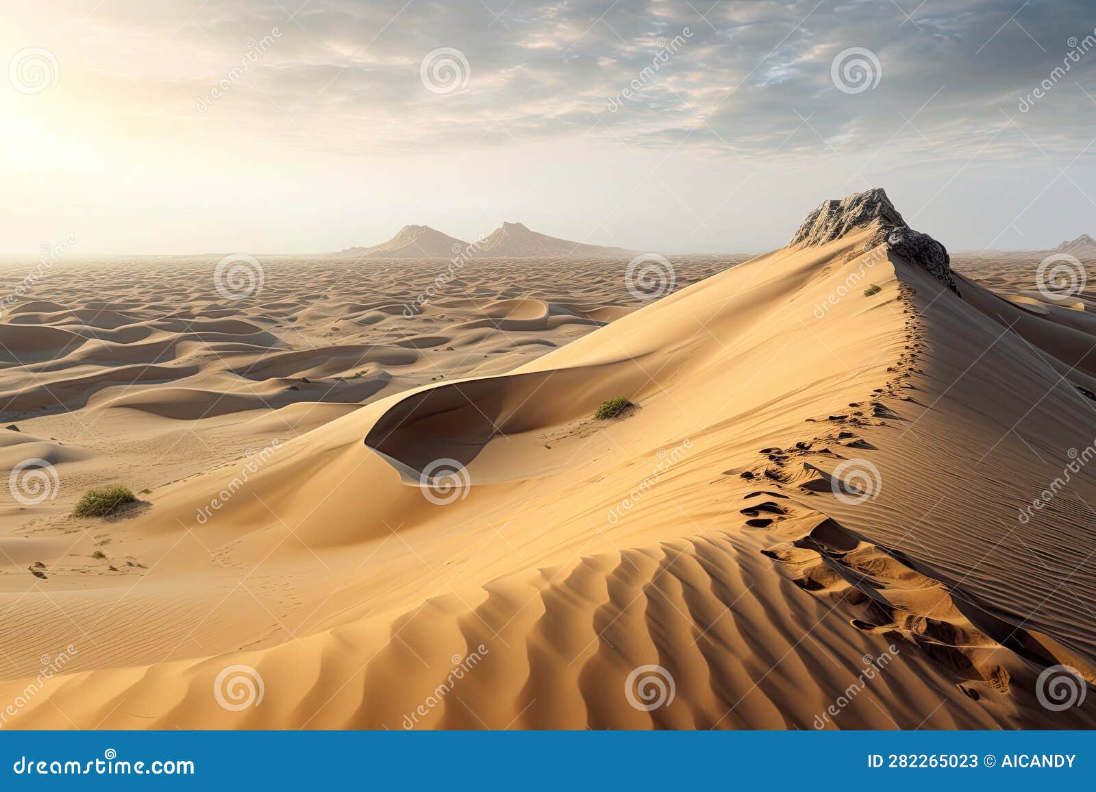 Stunning Panoramic Shot of a Dramatic Desert Landscape, with Towering ...