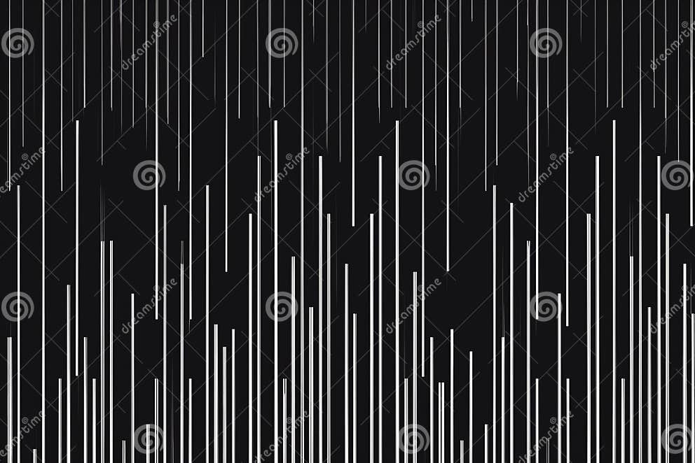 Elegant Thin Vertical Dashes Pattern Design in Black and White Stock ...