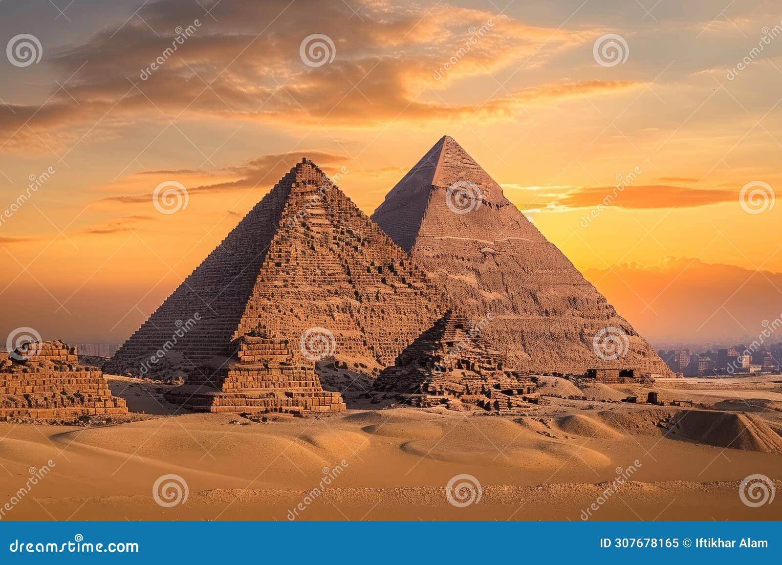 A Stunning Photo Capturing a Group of Pyramids Standing Tall in the ...