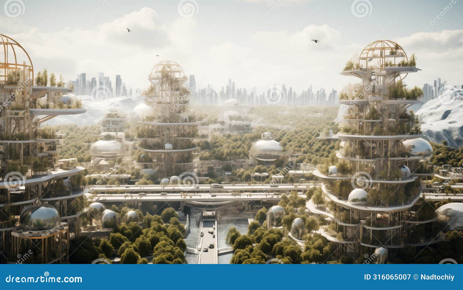 Elysium: a Breathtaking Metropolis Harmonizing Nature and Technology ...