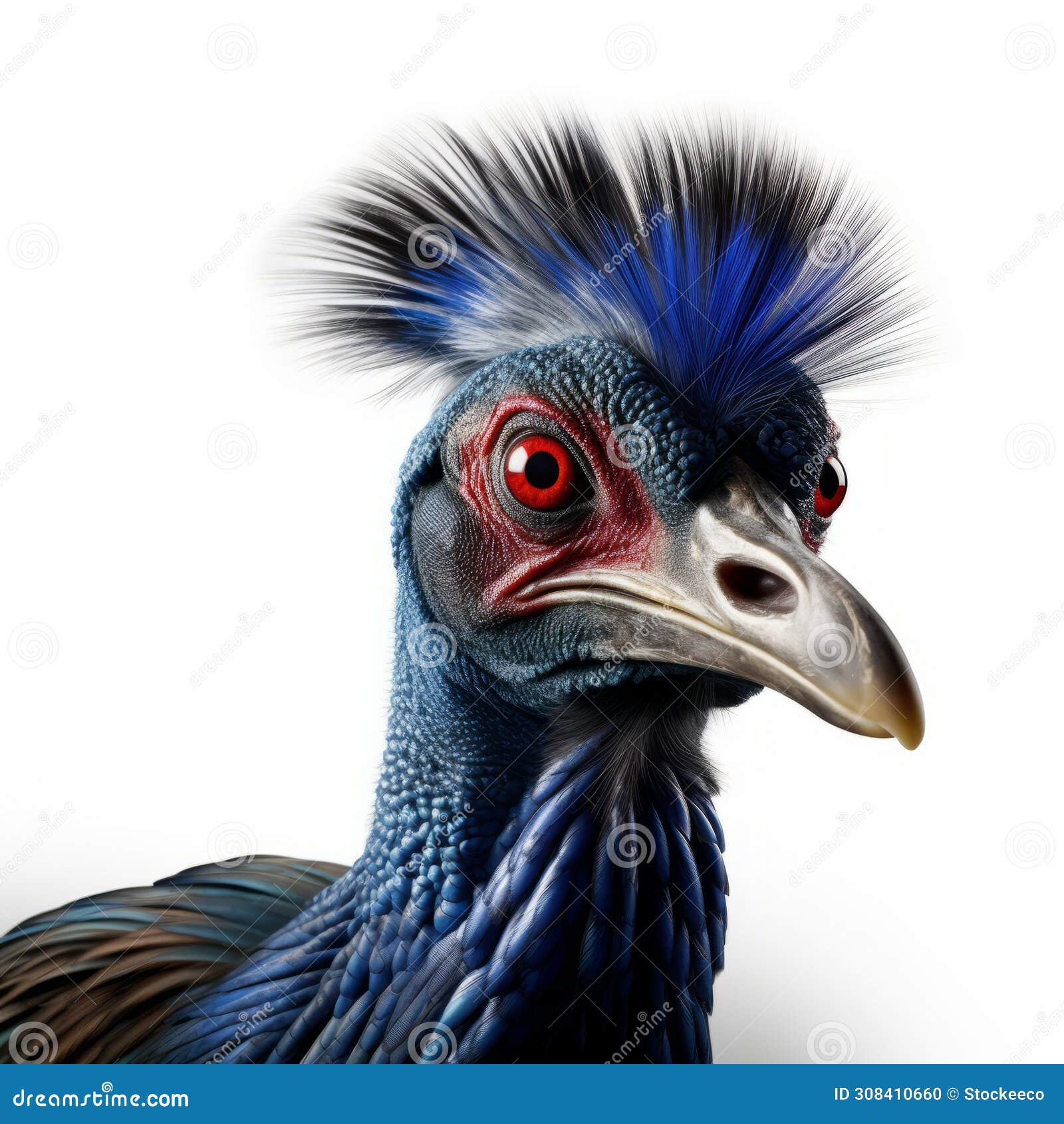 Stunning Photorealistic Rendering of a Blue-headed Cassowary with ...
