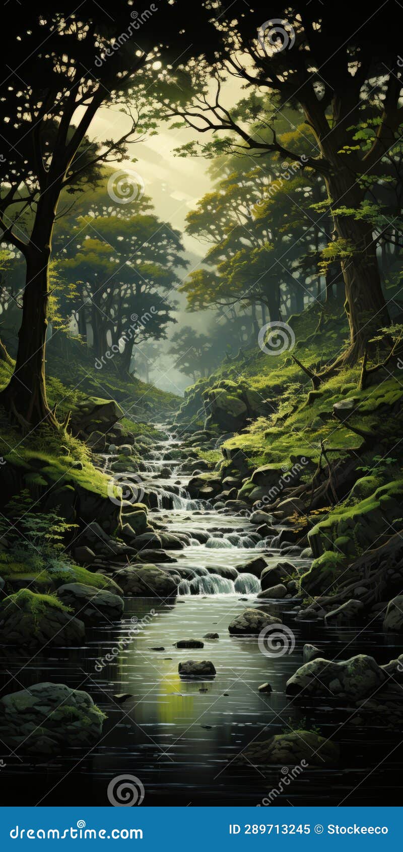 Creating a Dramatic Forest Painting with Gradation and Hard Lighting ...