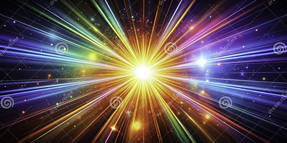 Stunning Product Photography Vibrant Colorful Rays of Light Explode ...