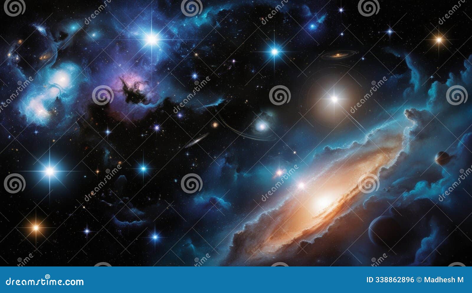 Stunning Realistic View of Starfield in Deep Space Millions of Light ...