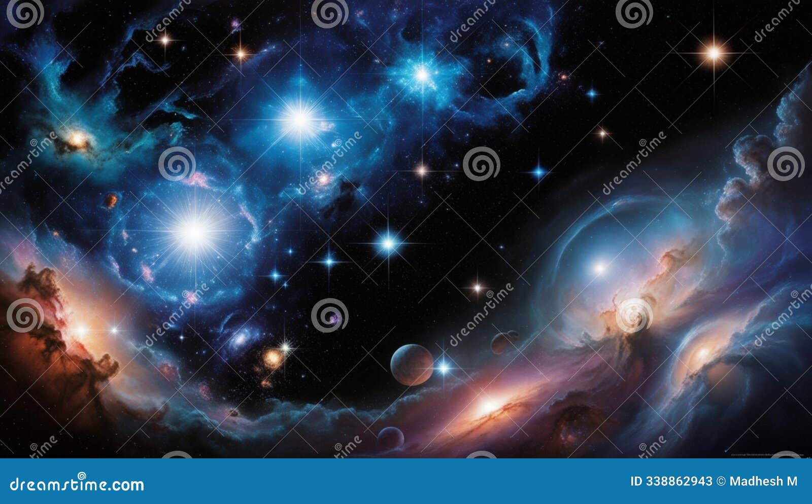 Stunning Realistic View of Starfield in Deep Space Millions of Light ...