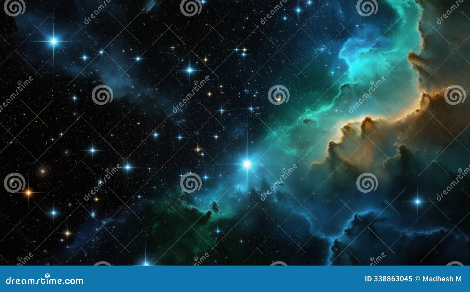 Stunning Realistic View of Starfield in Deep Space Millions of Light ...