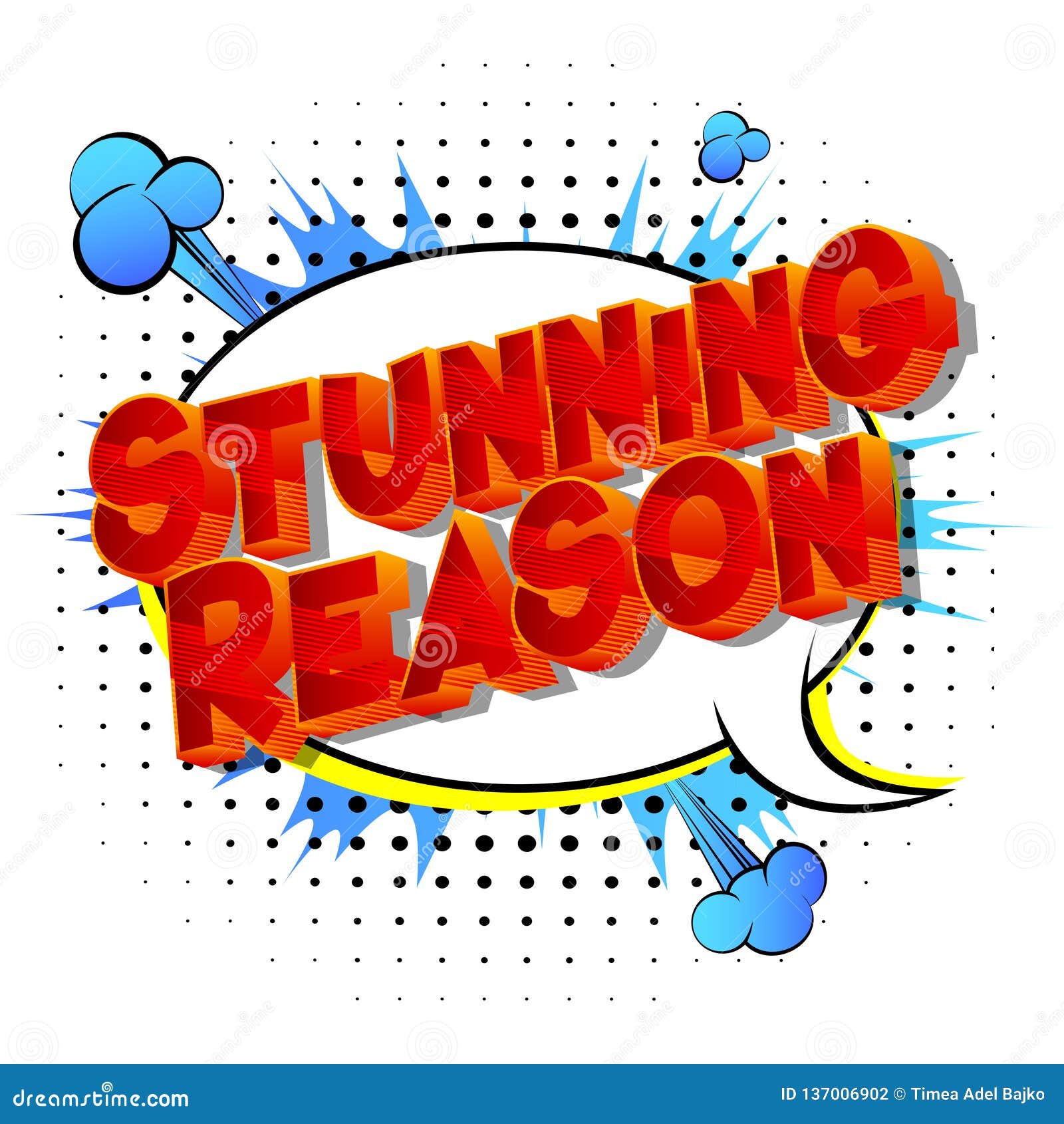 Stunning Reason - Comic Book Style Words. Stock Vector - Illustration ...