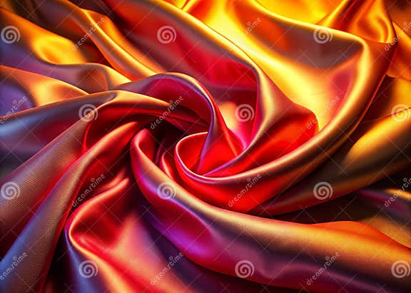Stunning Red Silk Gradient Background with Glowing Elements a ...