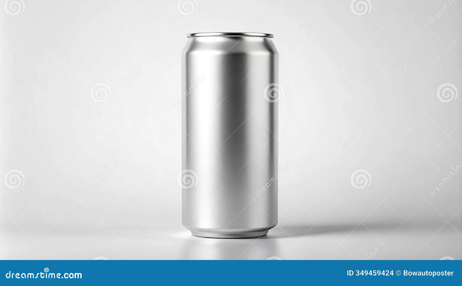 Sleek Silver Aluminum Beverage Can a Modern Minimalist Packaging Design ...
