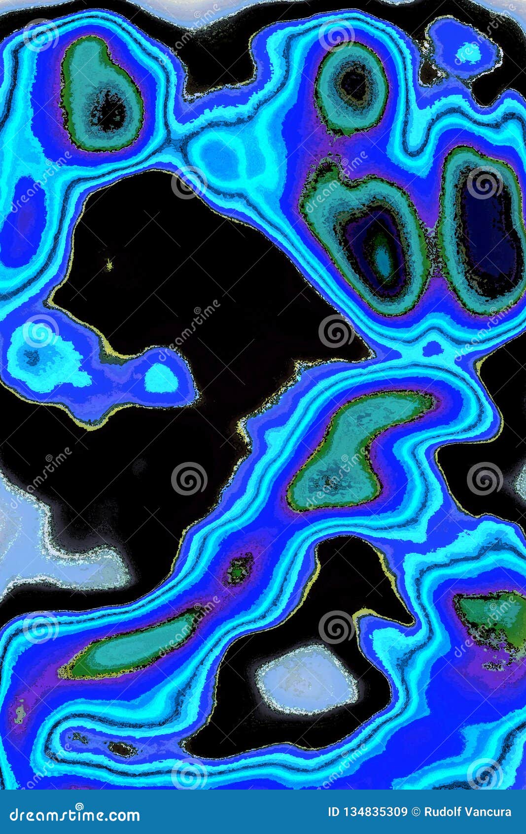 Stunning Rhapsody in Blue Appearance Stock Illustration - Illustration ...