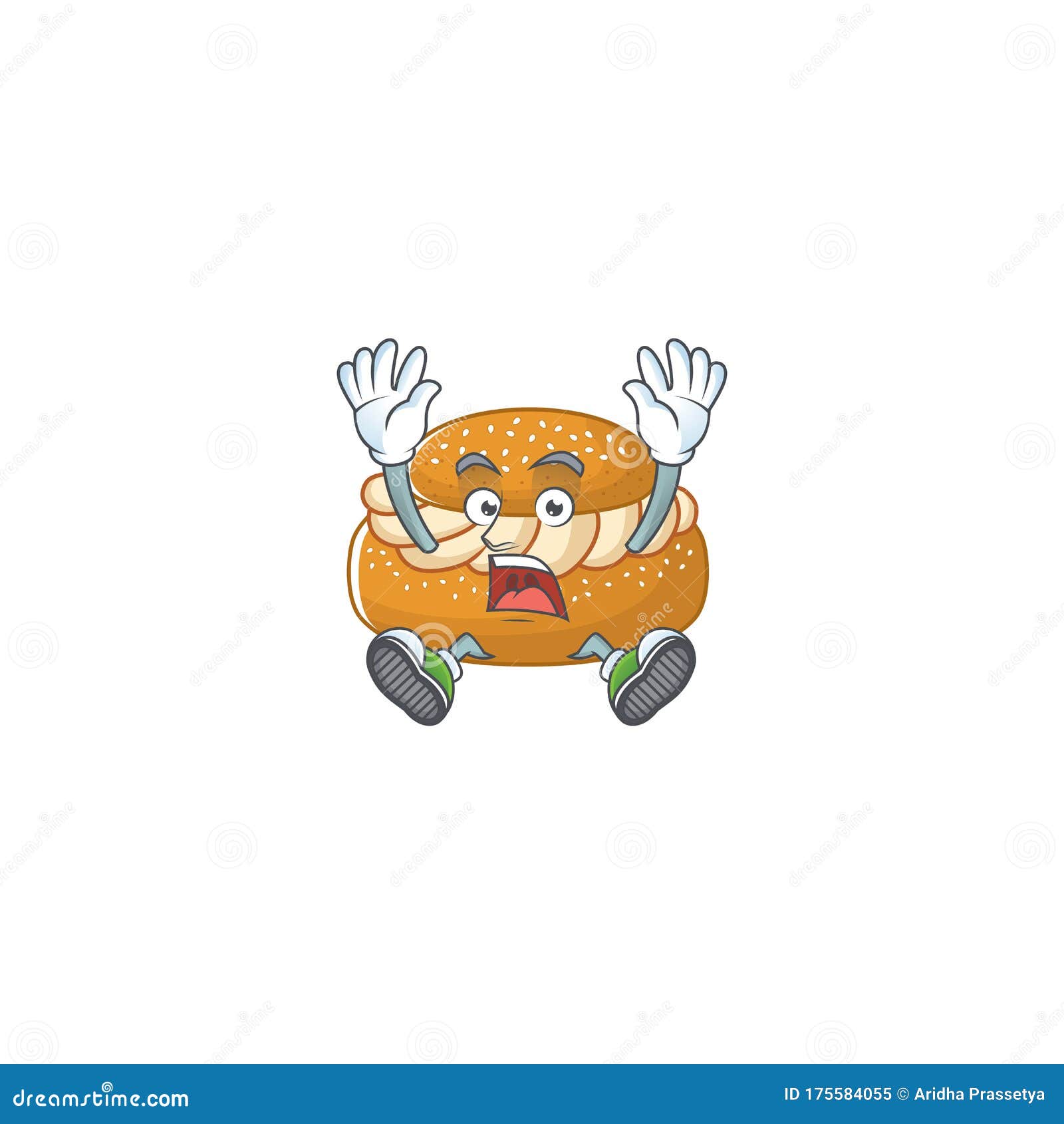 A Stunning Semla Cartoon Character with Happy Face Stock Vector ...
