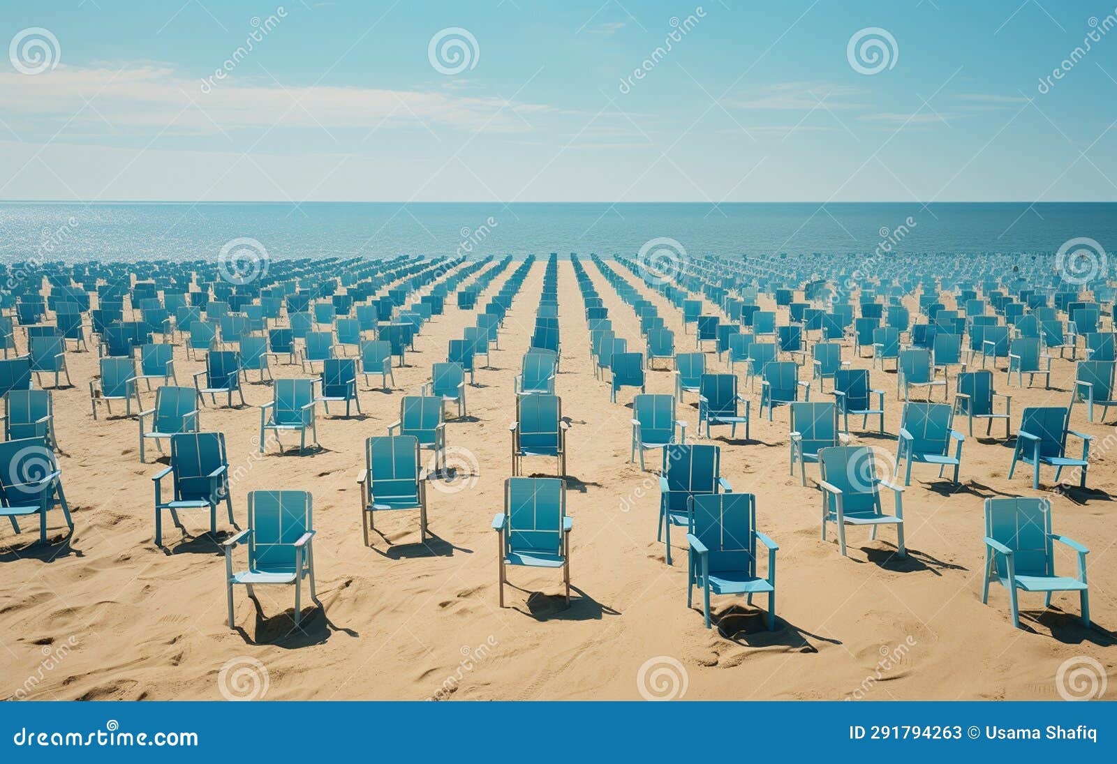 Stunning Shots of an Empty Beach S Serene Beauty. Generative AI Stock ...