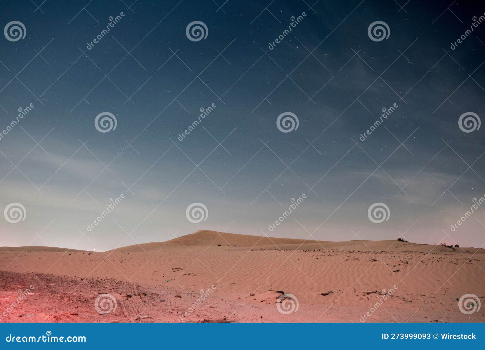 Stunning Starry Night Sky Over a Sweeping Desert Landscape Stock Image ...