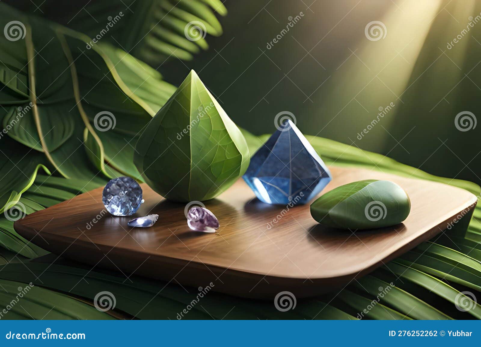 Nature S Energy: a Stunning Display of Healing Crystals and Foliage ...