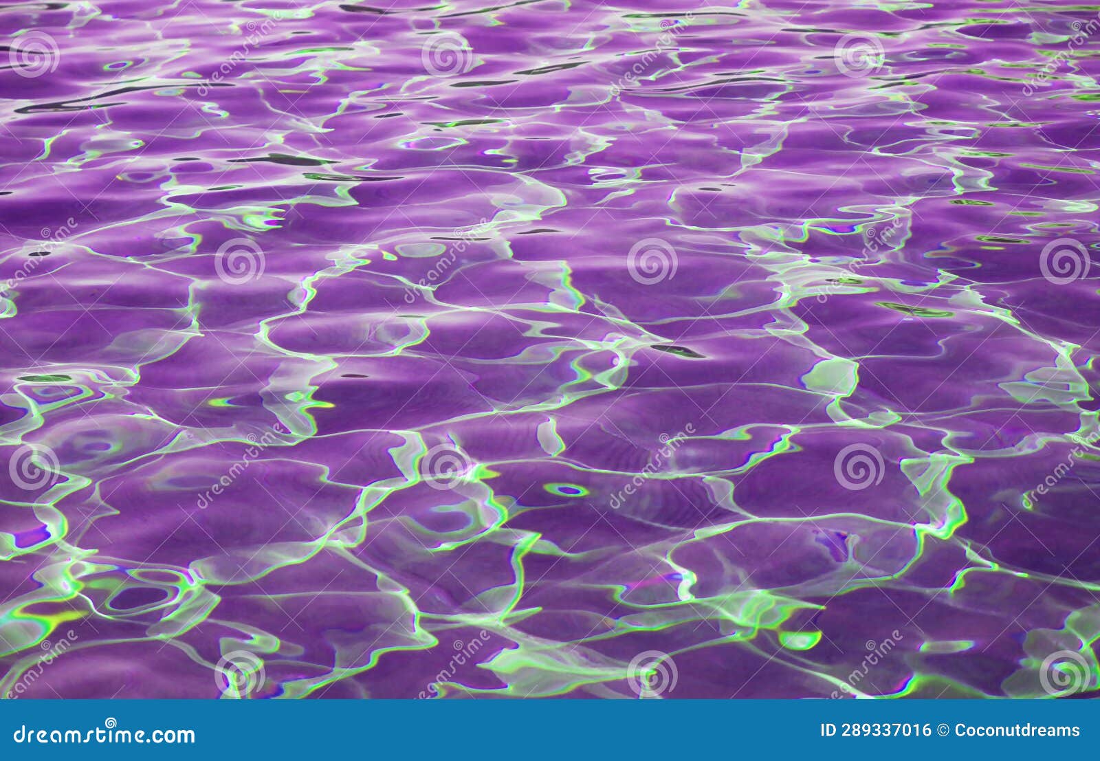 Surreal Pop Art of Purple Colored Water Surface Reflecting with ...