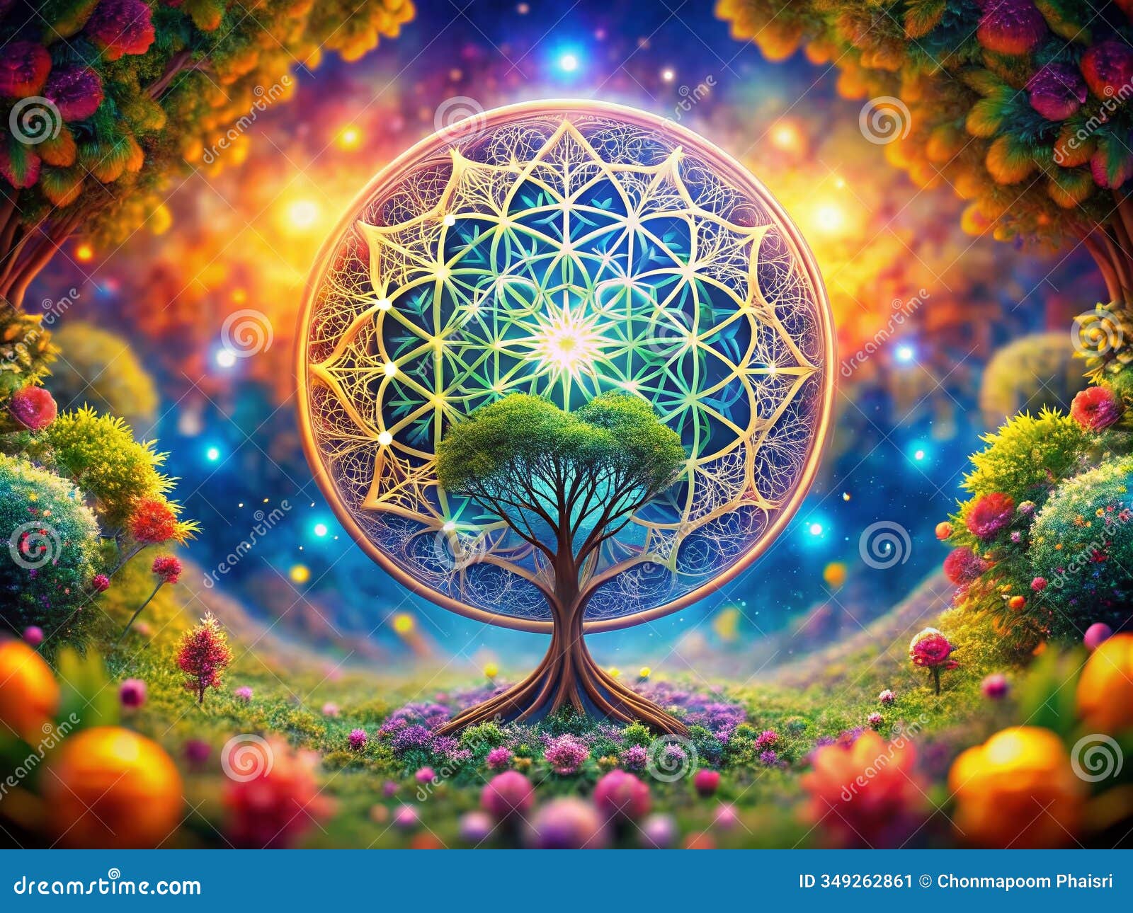 A Stunning TiltShift Perspective Sacred Geometrys Tree of Life ...