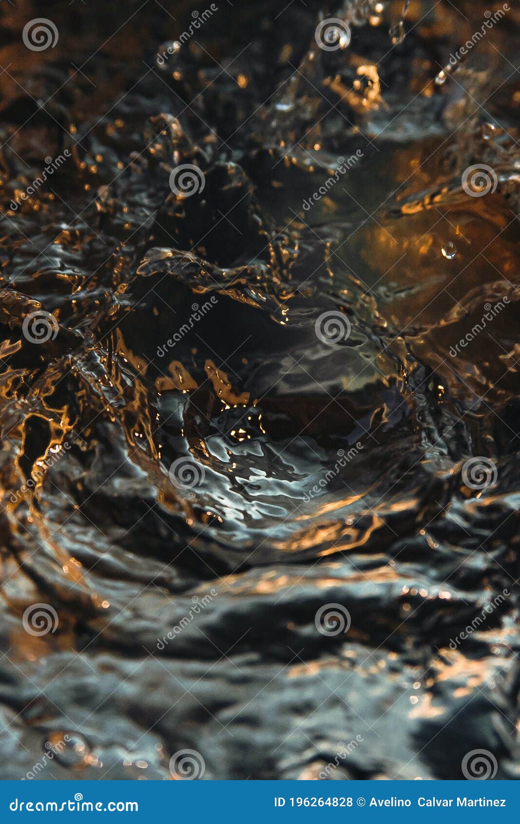 Stunning Time Stopped Water Background in Red and Black Tones Stock ...