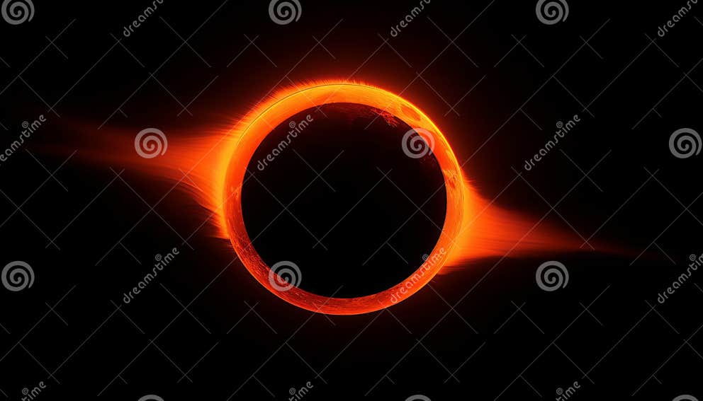 Stunning Total Solar Eclipse with Dramatic Sky and Crescent Sun in ...