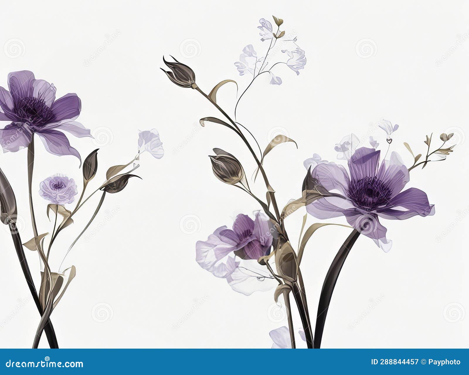 Stunning Transparent Blooms for a Beautiful Backdrop. Stock ...