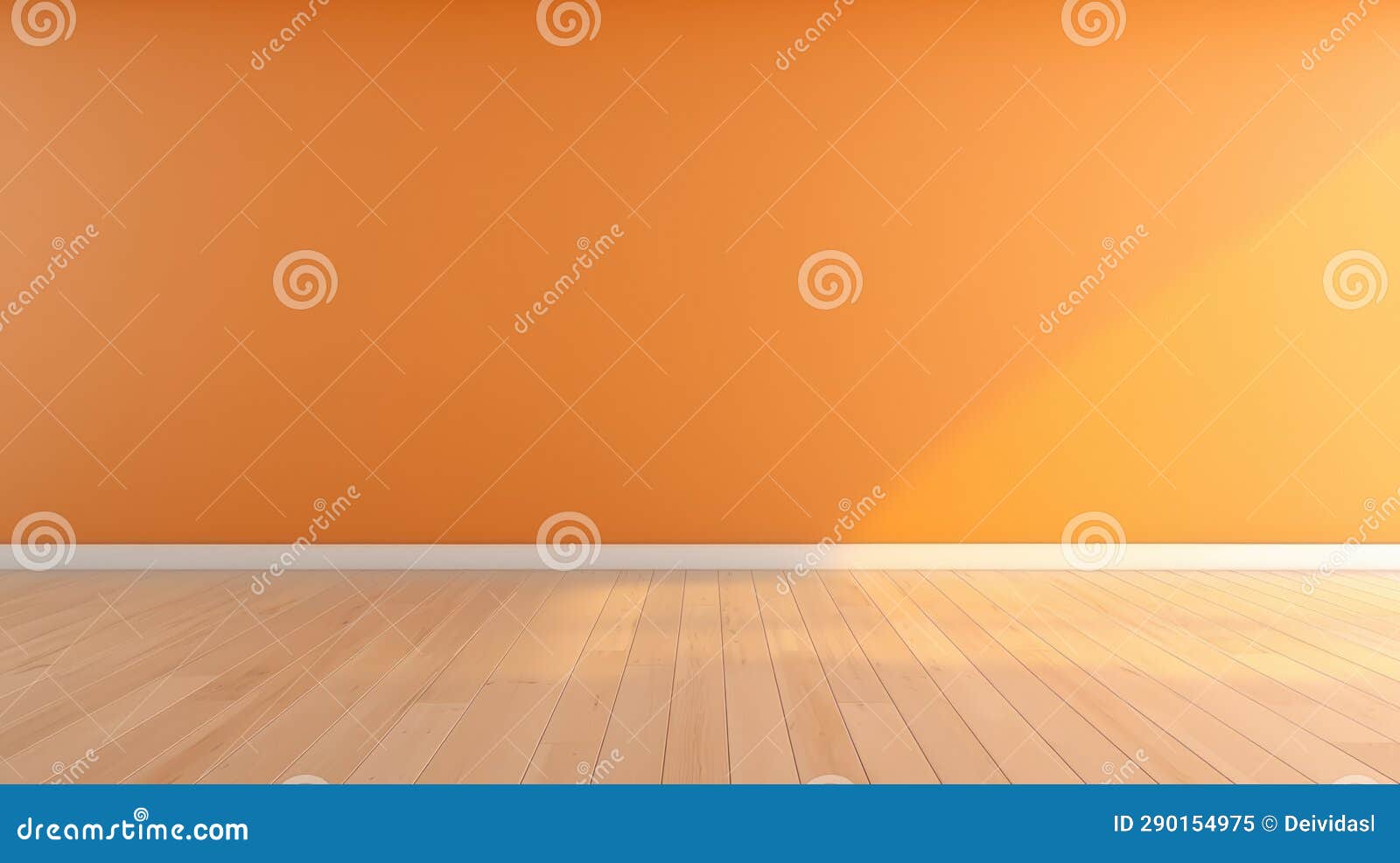 Ultra Realistic Empty Room With Clear Wall And Wooden Floor Royalty ...