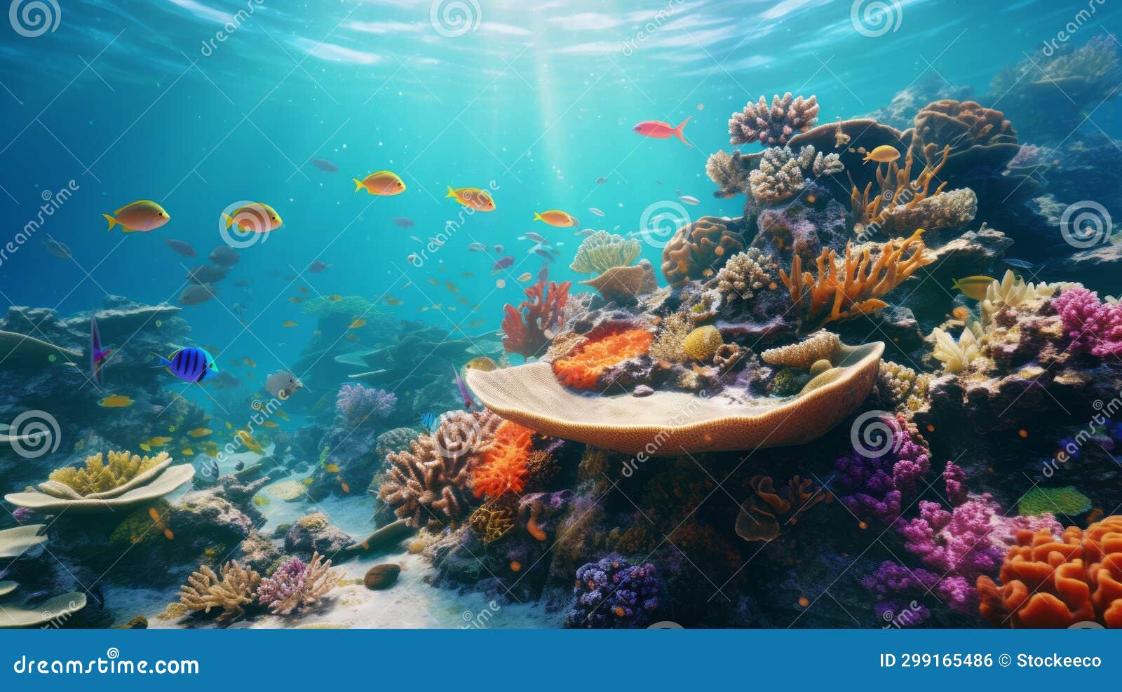 Stunning Underwater Coral Reef with Vibrant Fish - Hyper-realistic ...