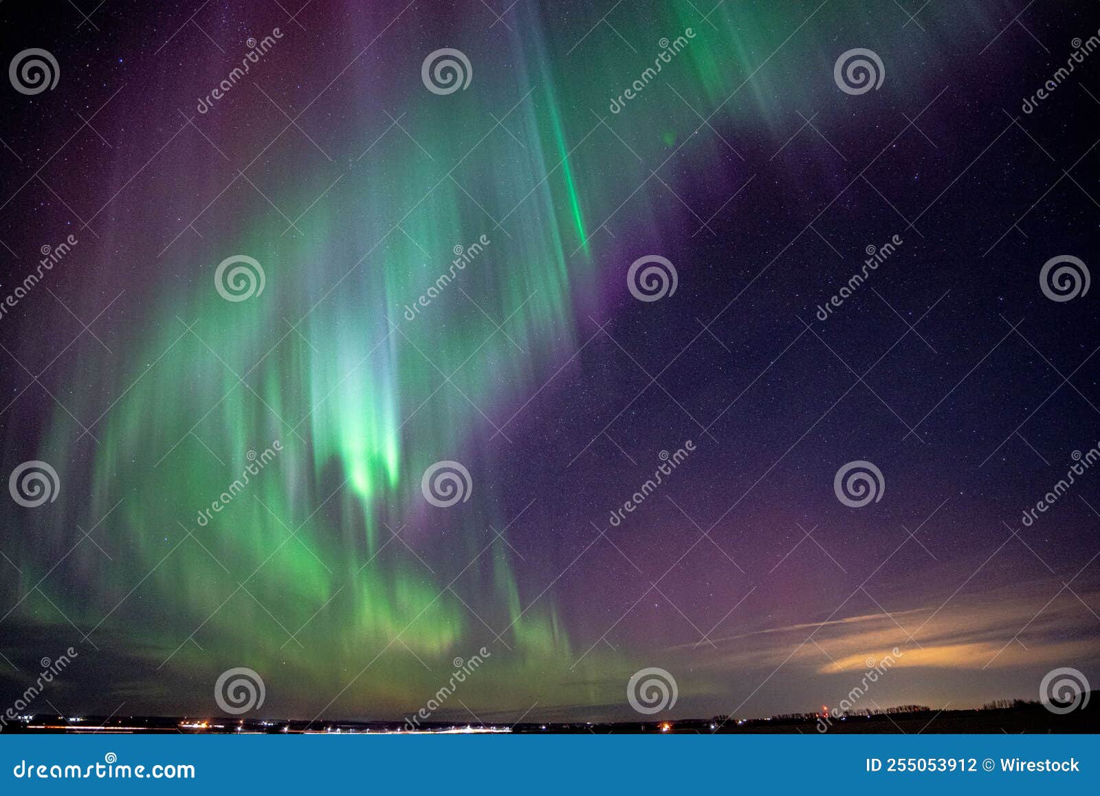 Stunning View of the Aurora Borealis Stock Photo - Image of cold, dark ...