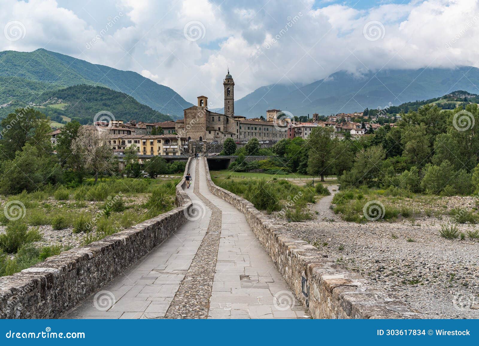 Stunning View of Bobbio, Emilia-Romagna, Italy, Featuring Its Iconic ...