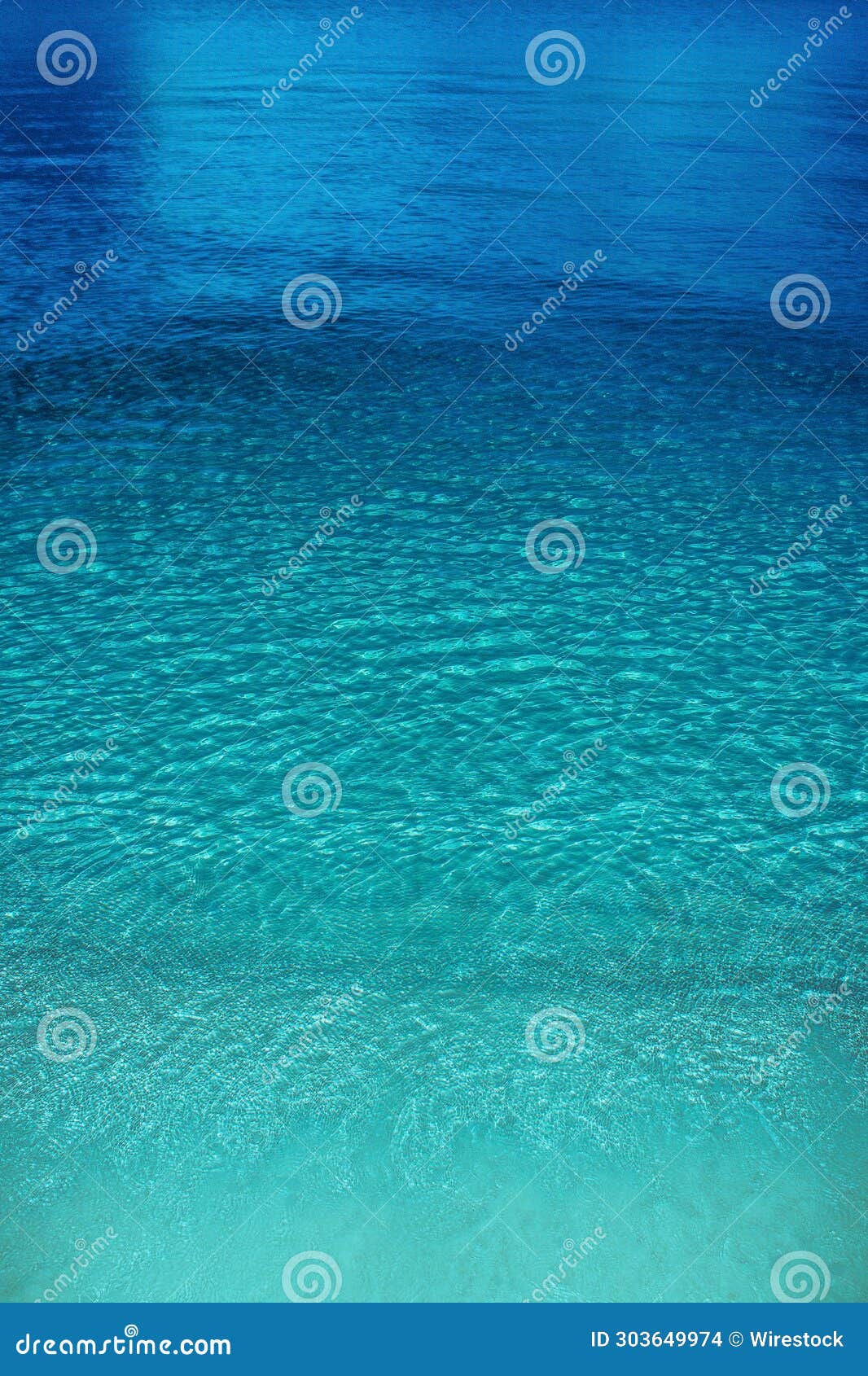 Stunning View of a Bright Blue Ocean Stock Photo - Image of view ...