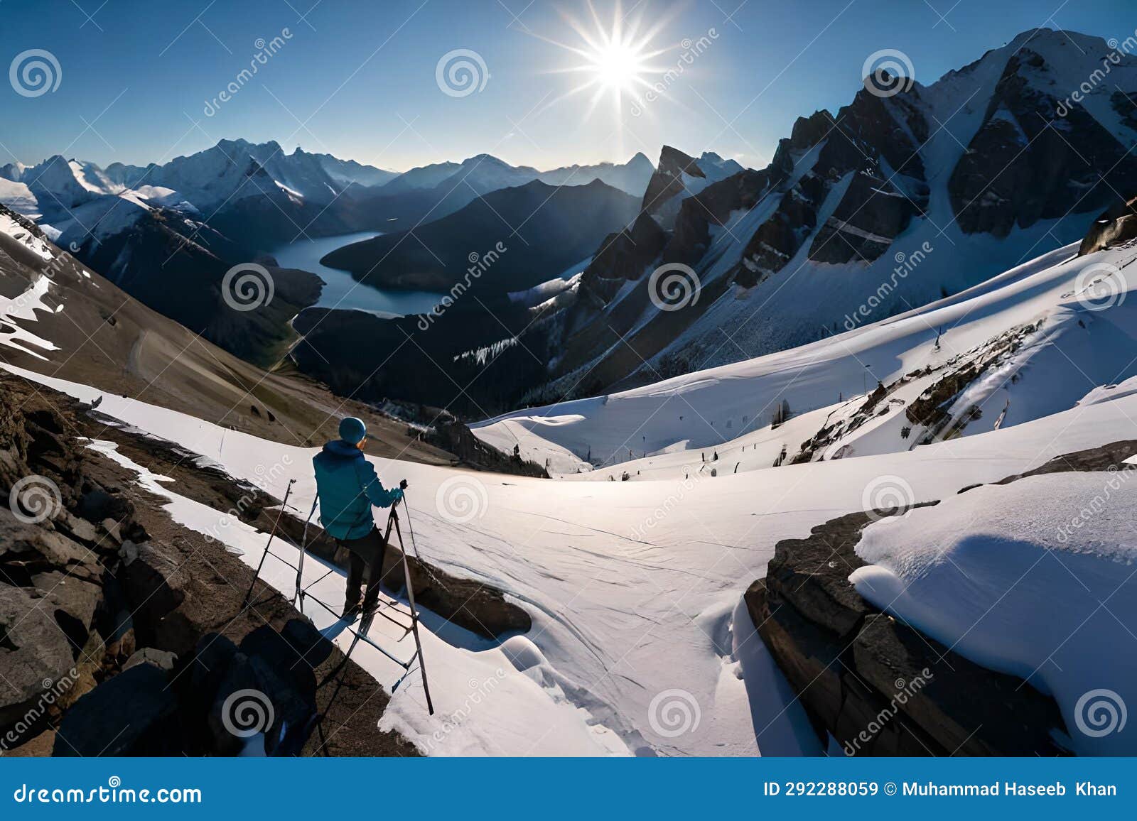 A Stunning View from a Climber S Perch High on a Cliff, with Panoramic ...