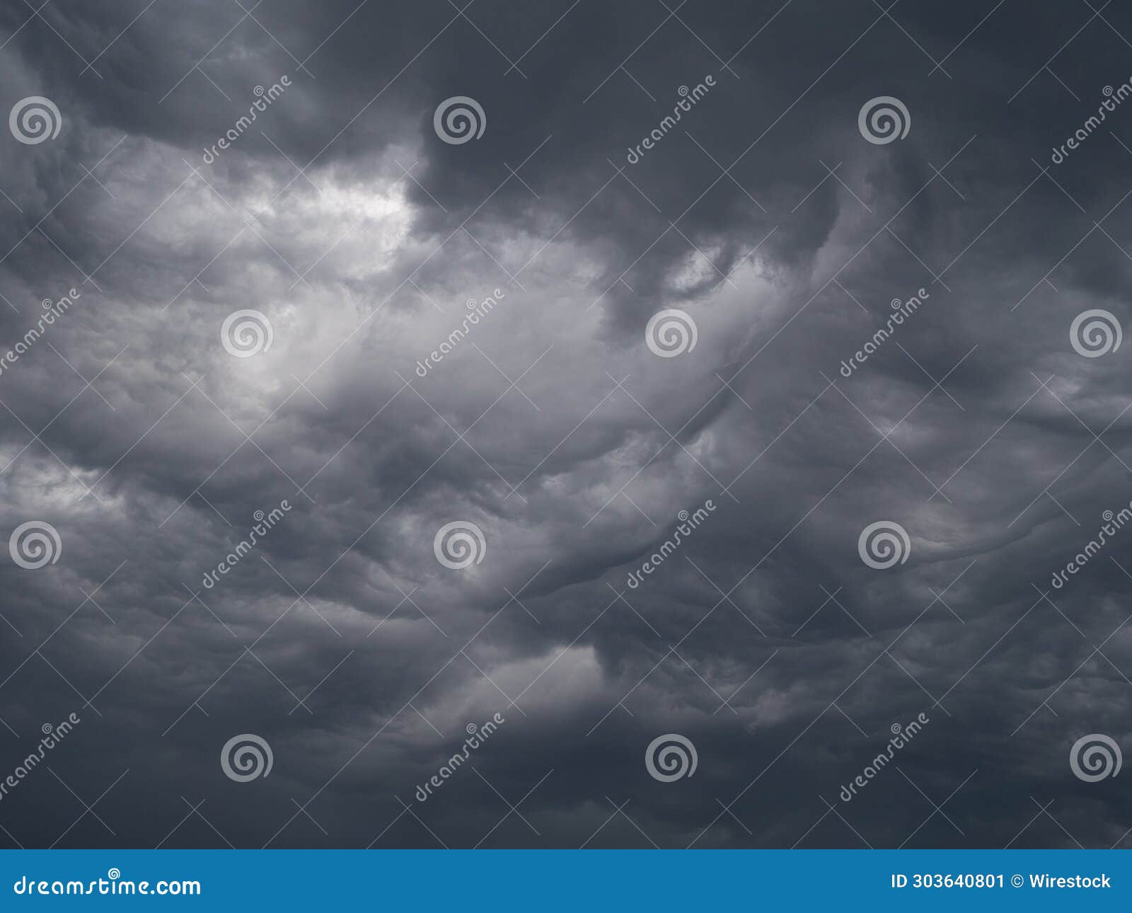 Stunning View of a Cloudy Sky with Thick Formations of Clouds Stock ...