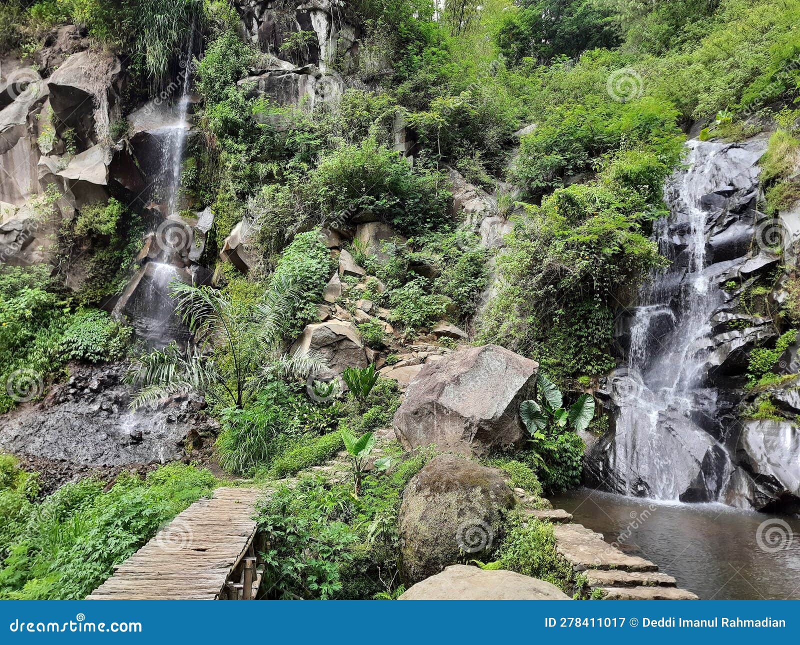 Stunning View of the Coban Putri Waterfall Stock Image - Image of ...