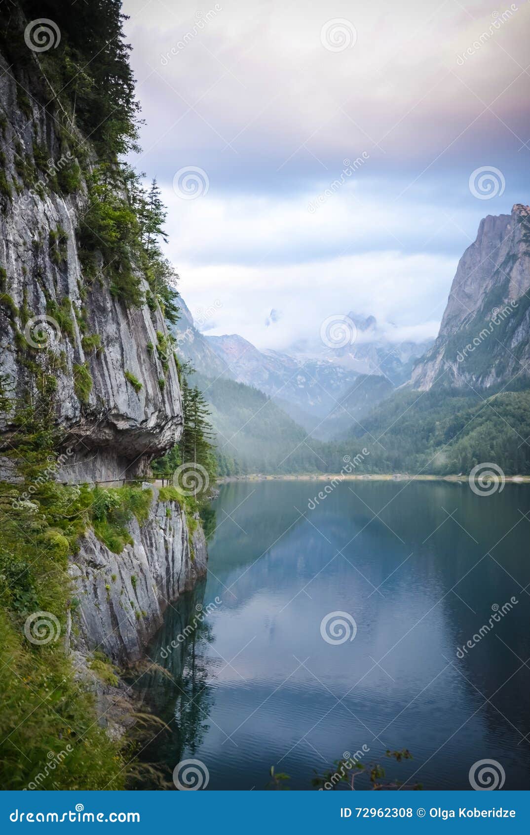 Stunning View of Gosausee Lake in Austria Stock Photo - Image of ...