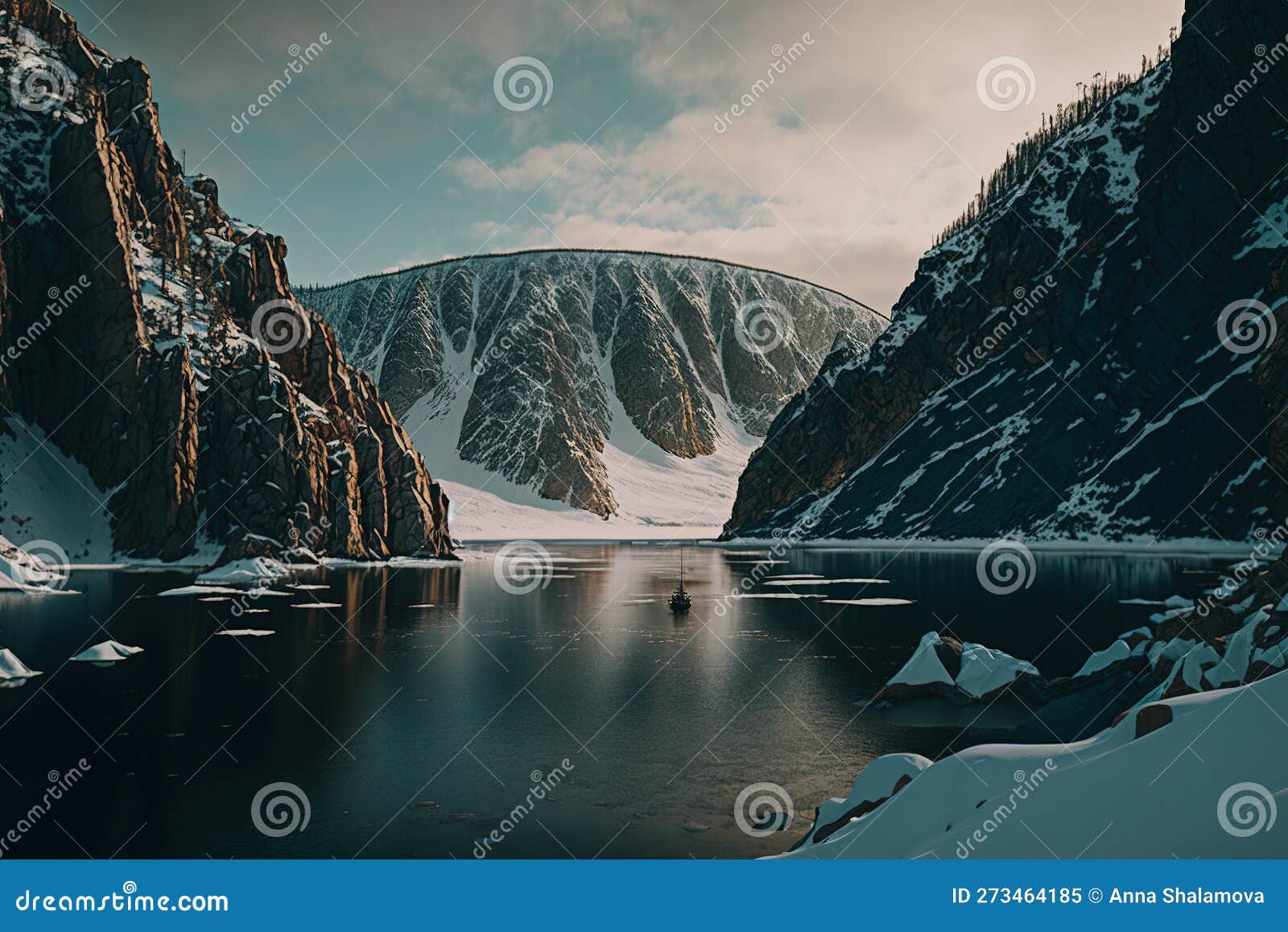 A Stunning View of Lake Baikal, Surrounded by Mountains and Forests ...
