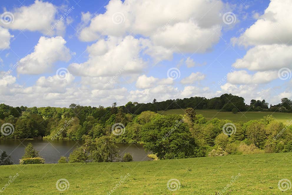 Stunning View of Lake and Countryside Stock Photo - Image of national ...