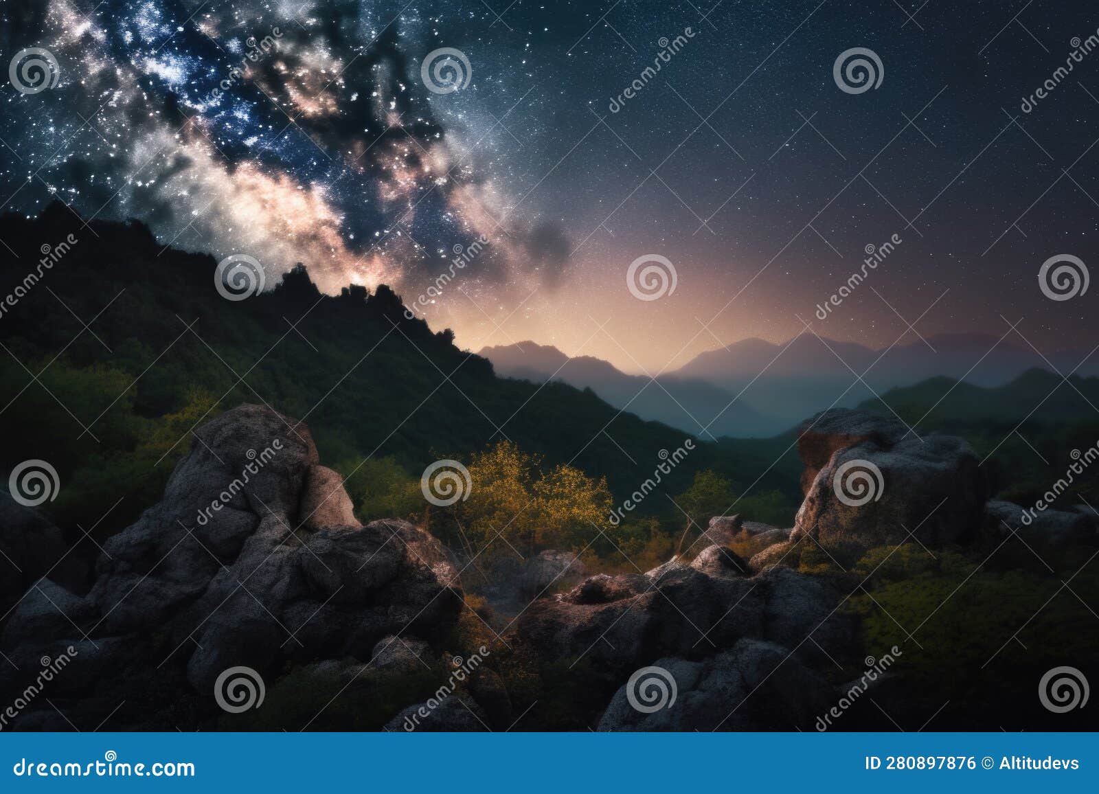 A Stunning View of the Night Sky, with Thousands of Stars and Galaxies ...