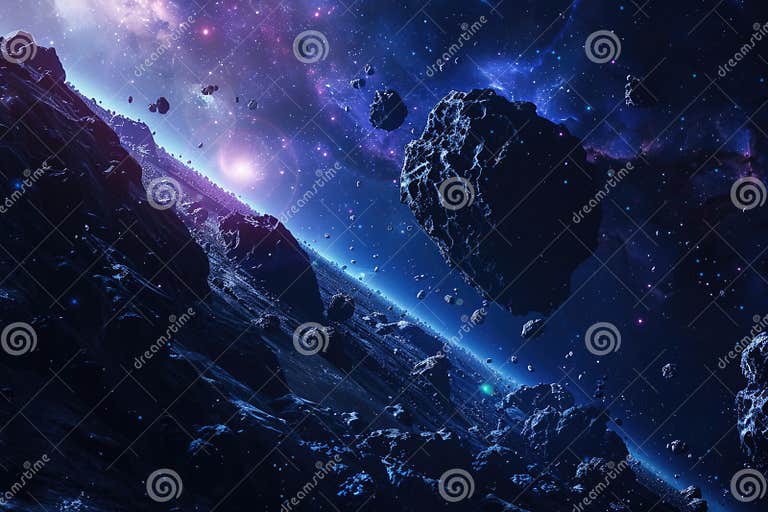 A Stunning View of Rocks and Planets in Space. Perfect for Science ...