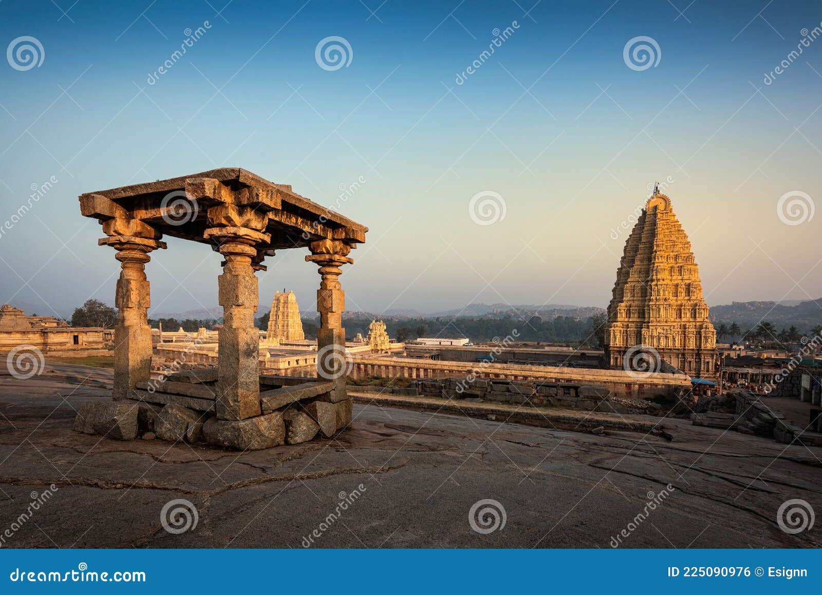 Stunning View at Sree Virupaksha Temple, Hampi, Karnataka, India Stock ... Stunning View at Sree Virupaksha Temple, Hampi, Karnataka, India Stock ...