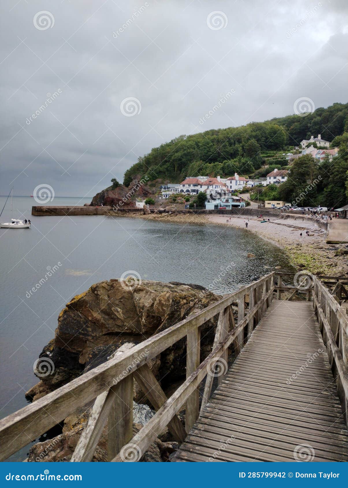 Babbacombe Bay Beach, Devon UK Stock Photo - Image of babbacombe ...