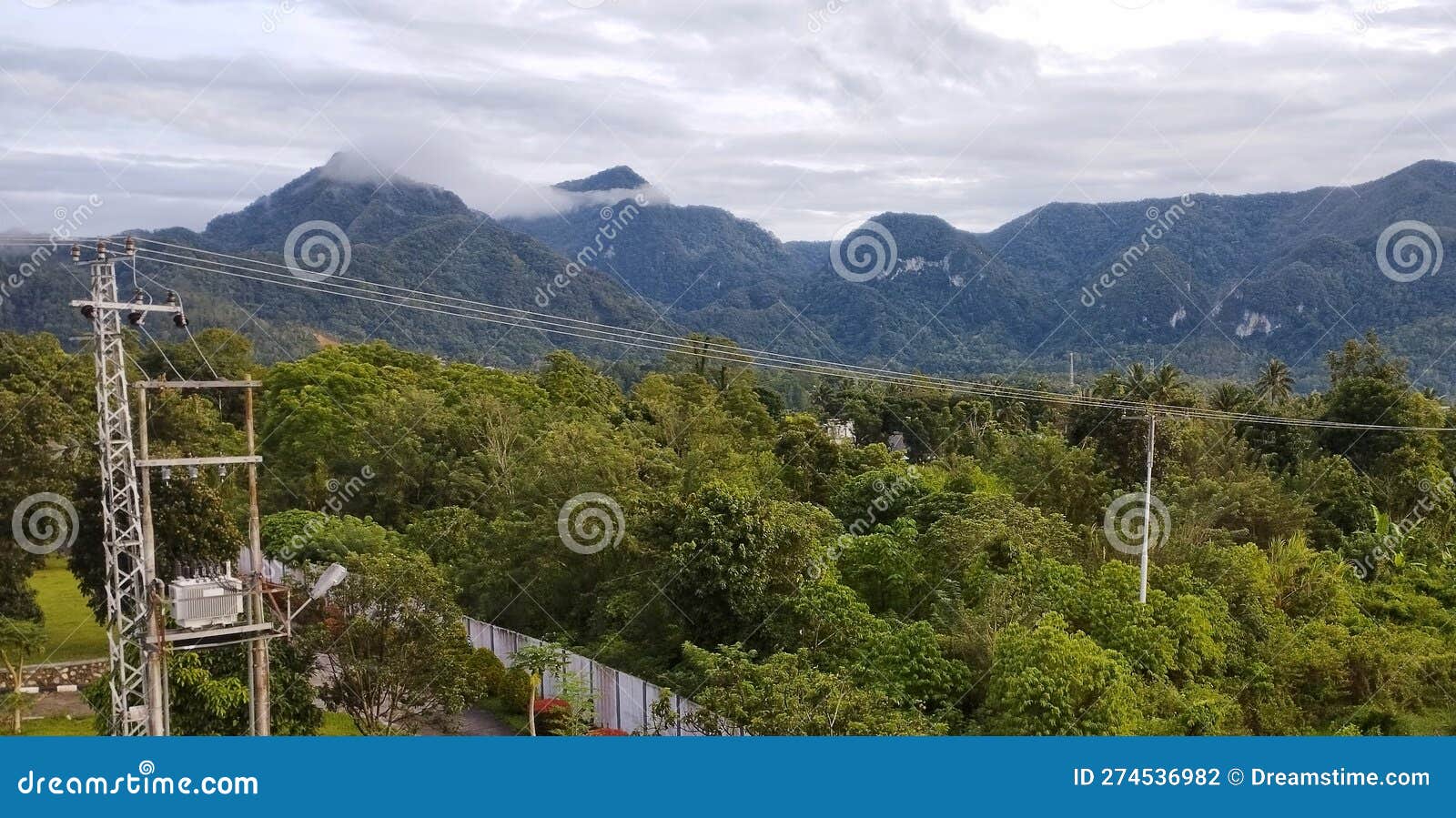 Stunning Vista of Bukit Barisan Mountain Range Stock Photo - Image of ...