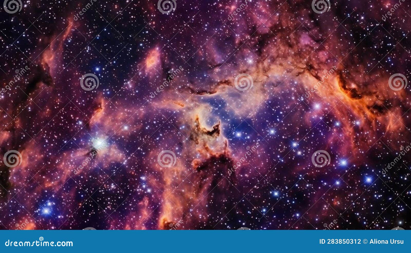 The Ethereal Beauty of a Cosmic Nebula, with Its Vibrant Colors and ...